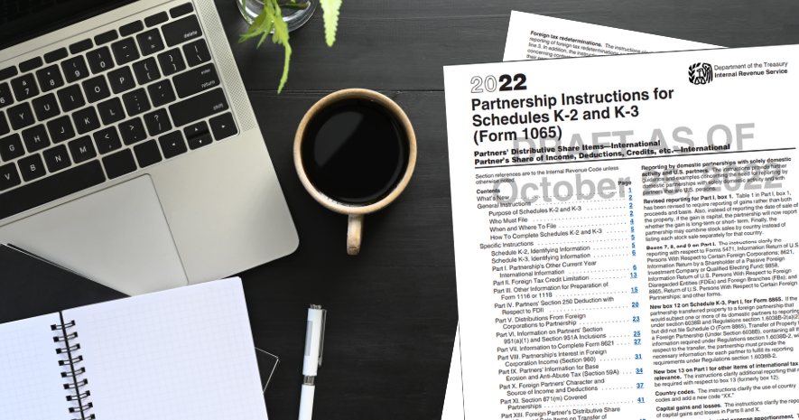 Partnership Schedule K-2 and K-3 Draft 2022 Instructions Amend New ...